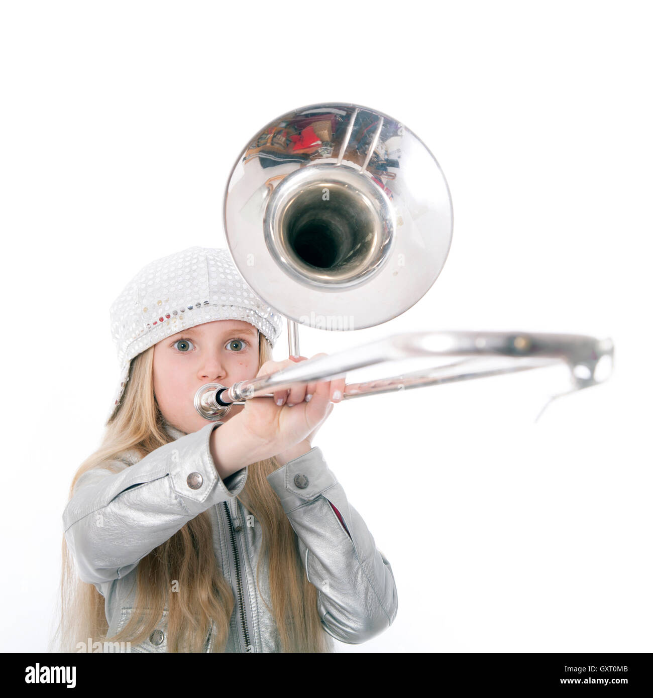 Blow the trombone hi-res stock photography and images - Alamy
