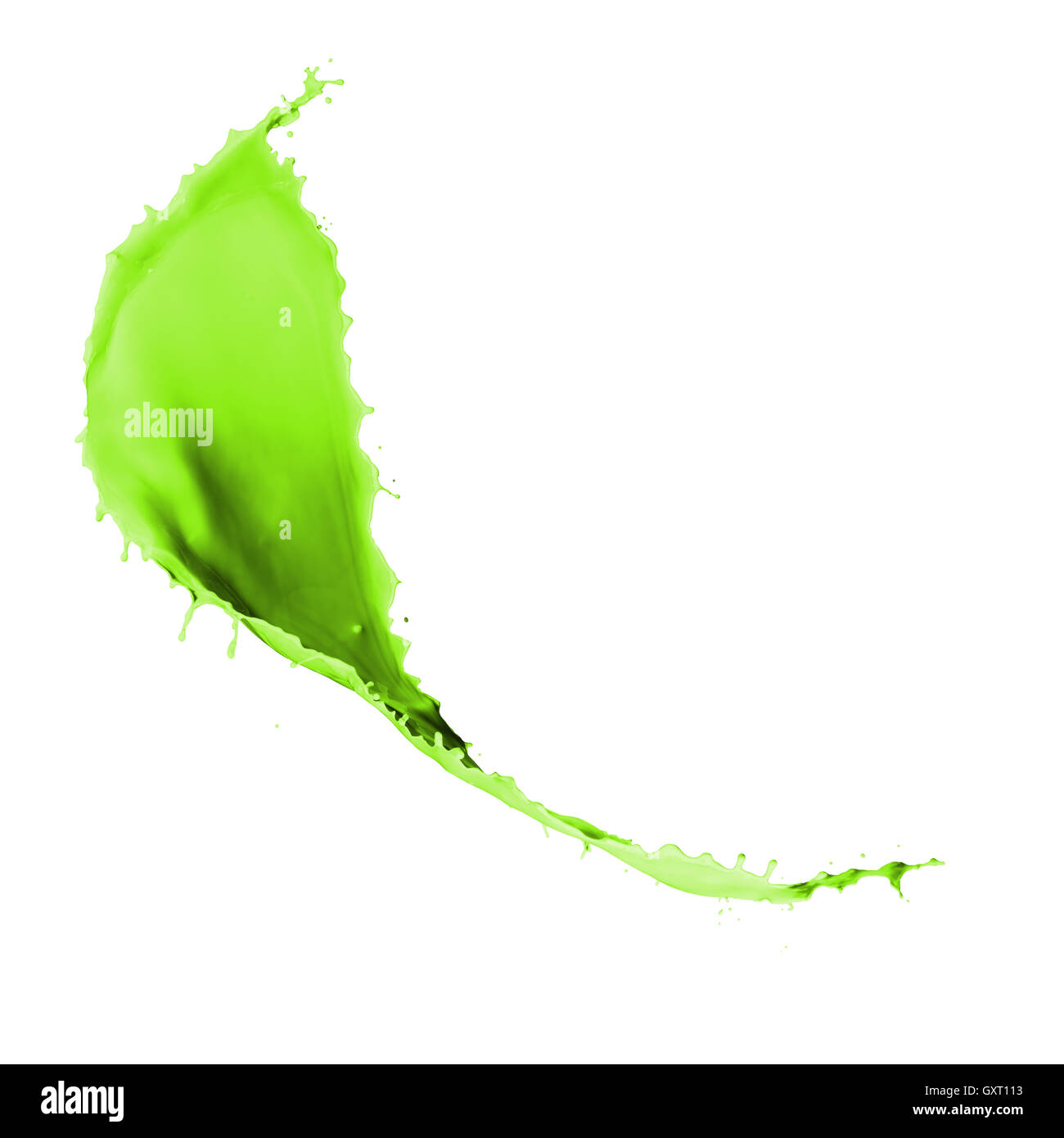 green paint splash Stock Photo - Alamy