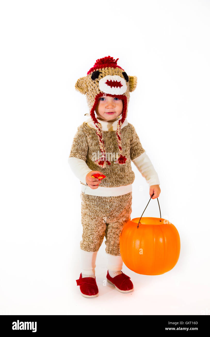 Boys Sock Monkey Costume