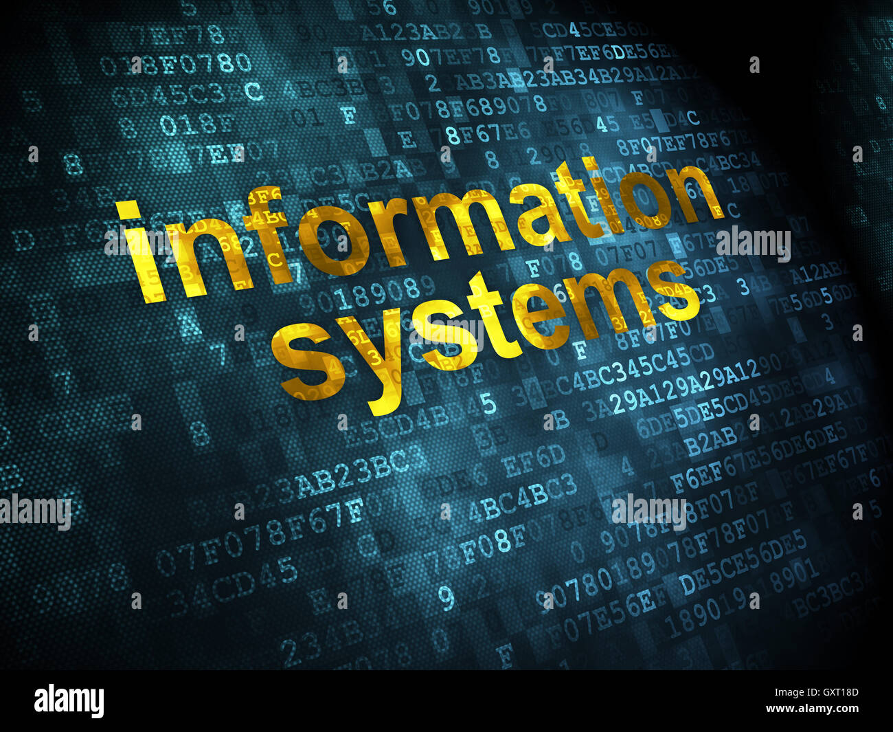 Data concept: Information Systems on digital background Stock Photo - Alamy