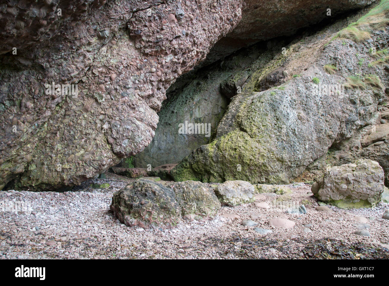 Cushendun Caves, County Antrim, Northern Ireland Stock Photo - Alamy
