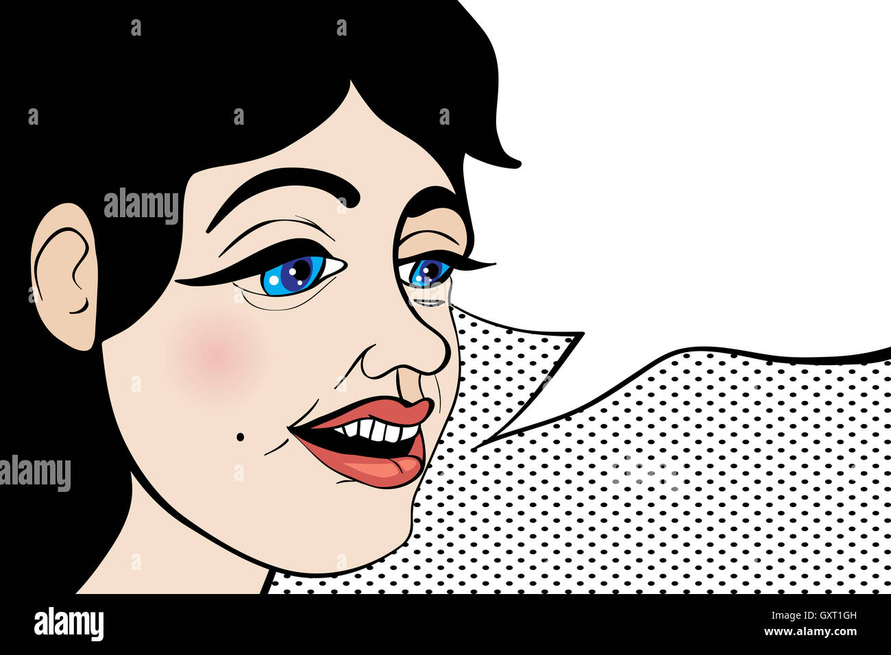 girl close up speaking Stock Photo - Alamy