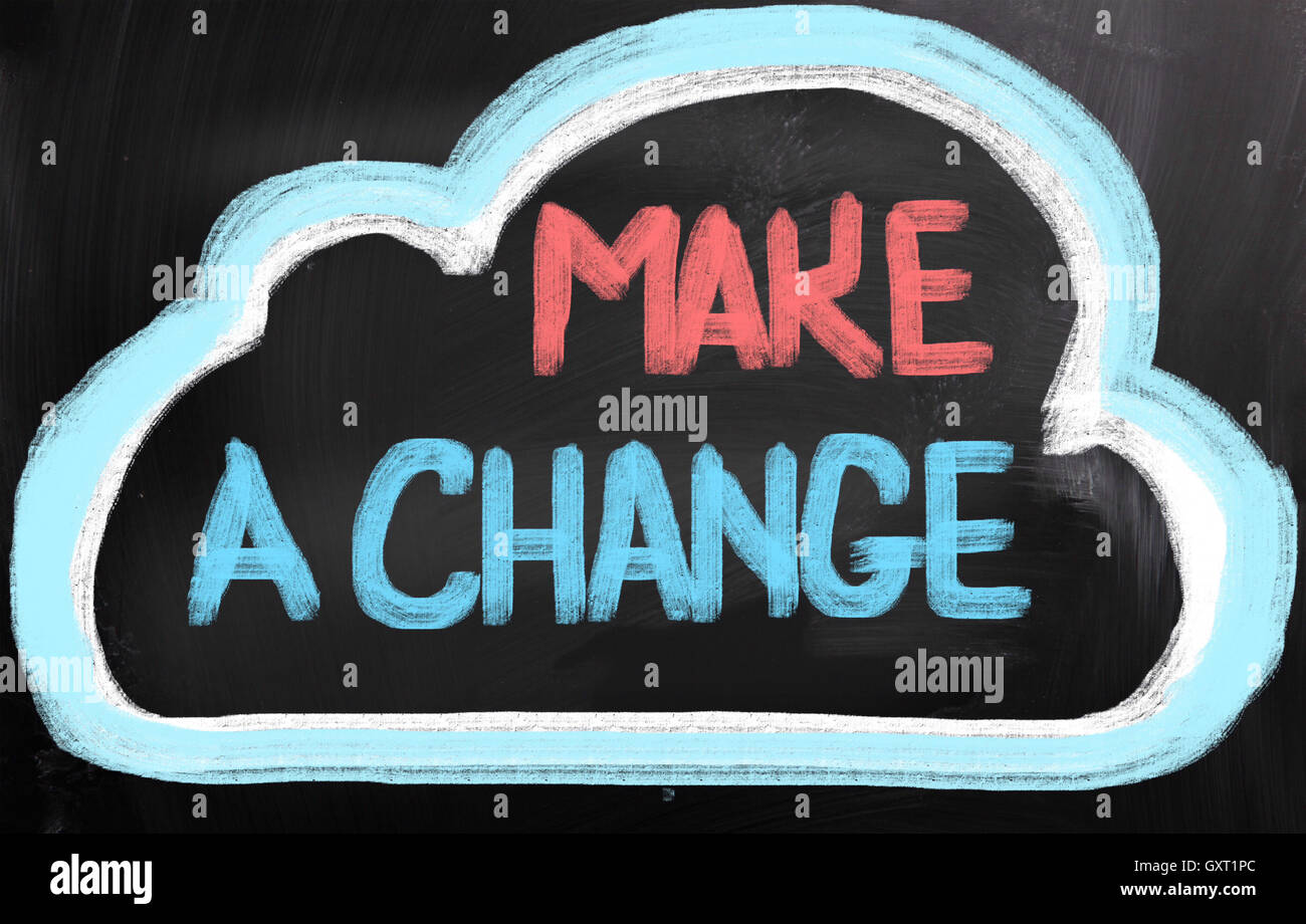 Make A Change Concept Stock Photo - Alamy