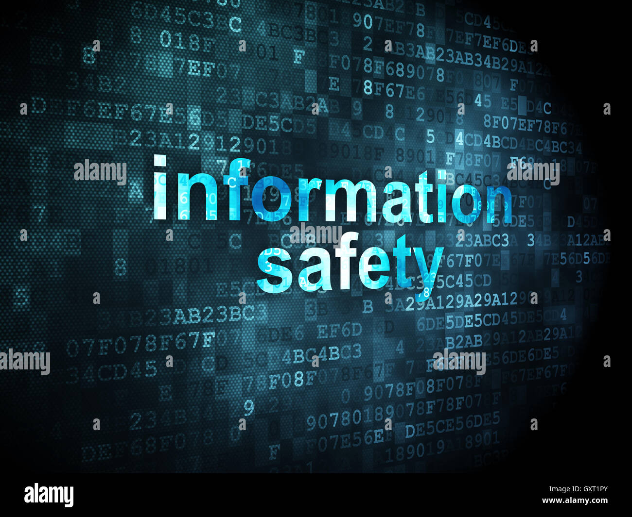 Safety concept: Information Safety on digital background Stock Photo ...
