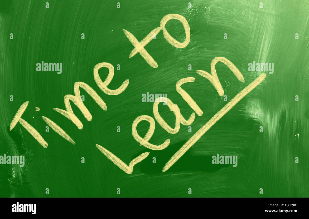 Time To Learn Concept Stock Photo - Alamy