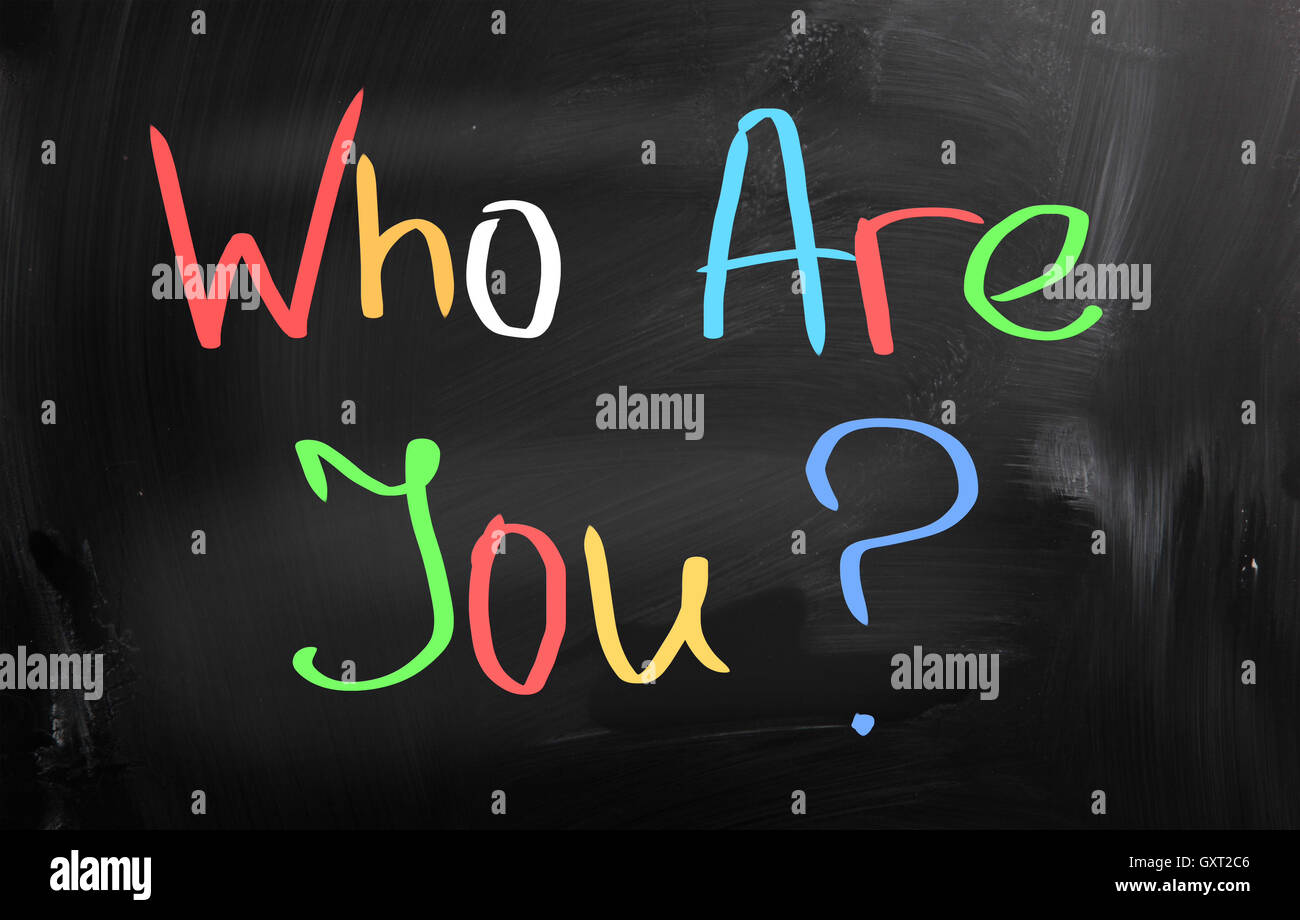 Who Are You Concept Stock Photo - Alamy