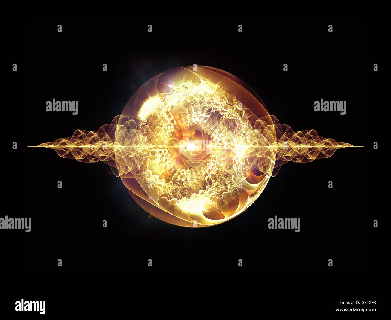 Visualization of Wave Particle Stock Photo - Alamy