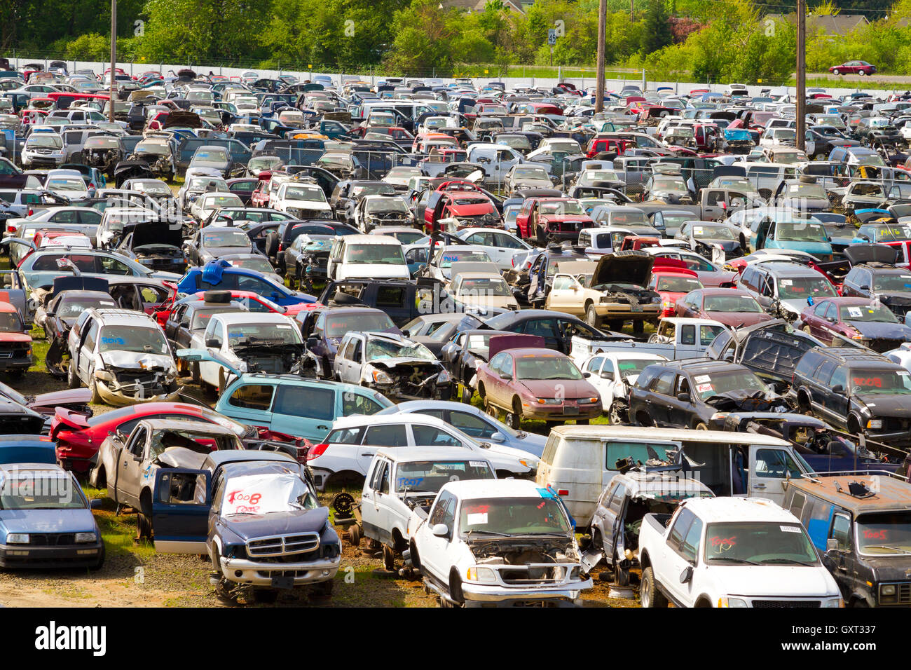 Auto Salvage Yard Junkyard Stock Photo - Alamy