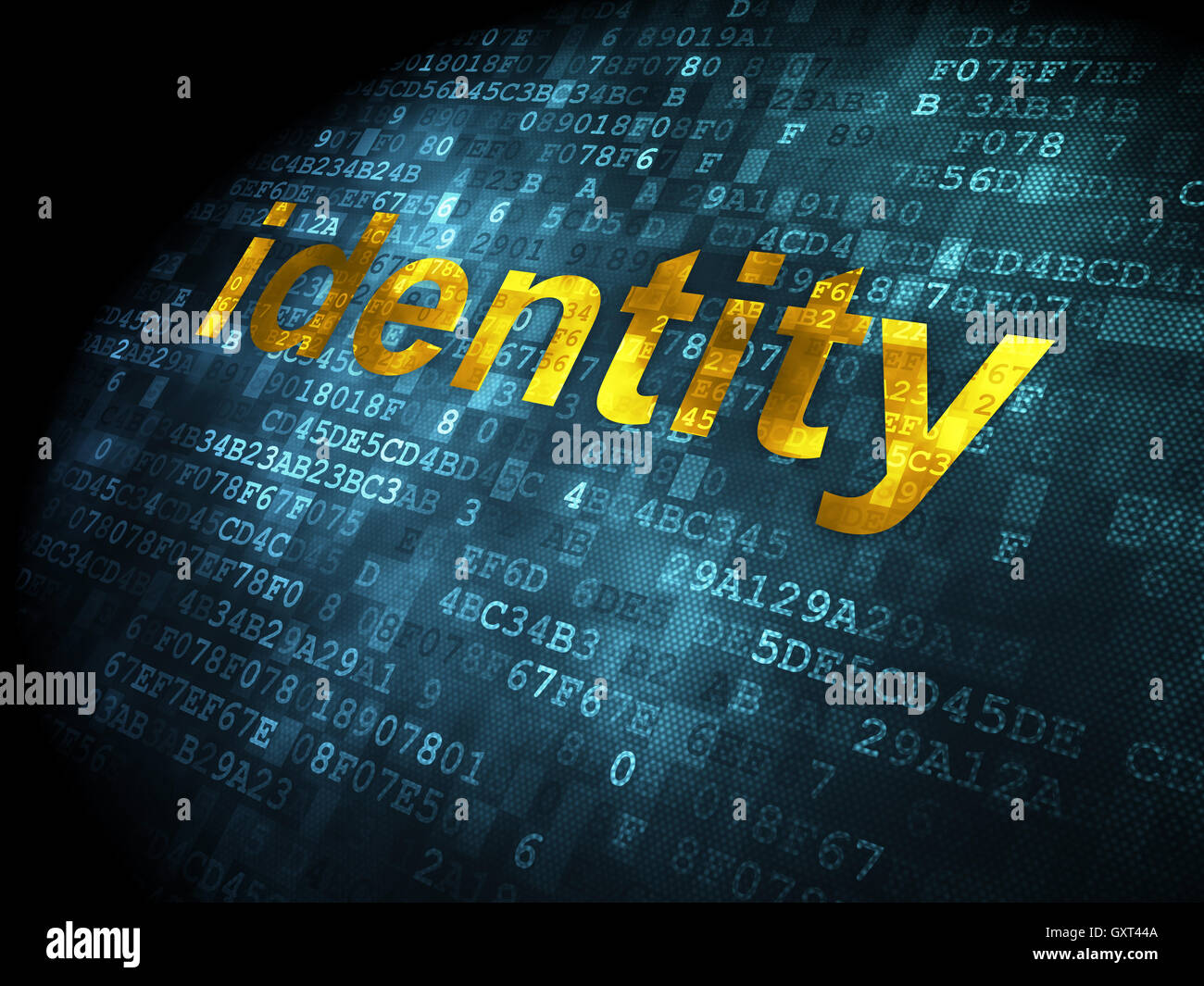 Safety concept: Identity on digital background Stock Photo - Alamy