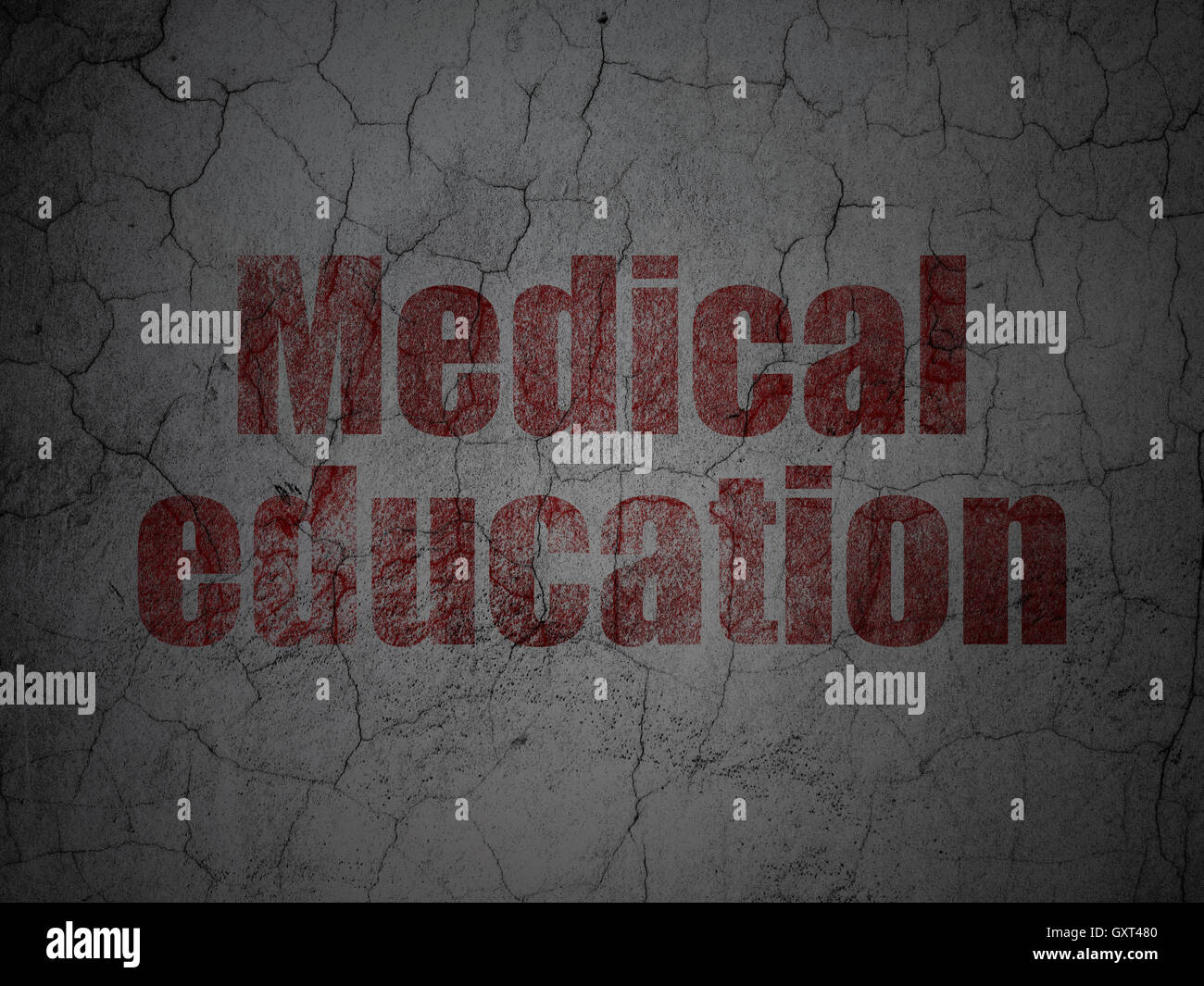 Education concept: Medical Education on grunge wall background Stock ...