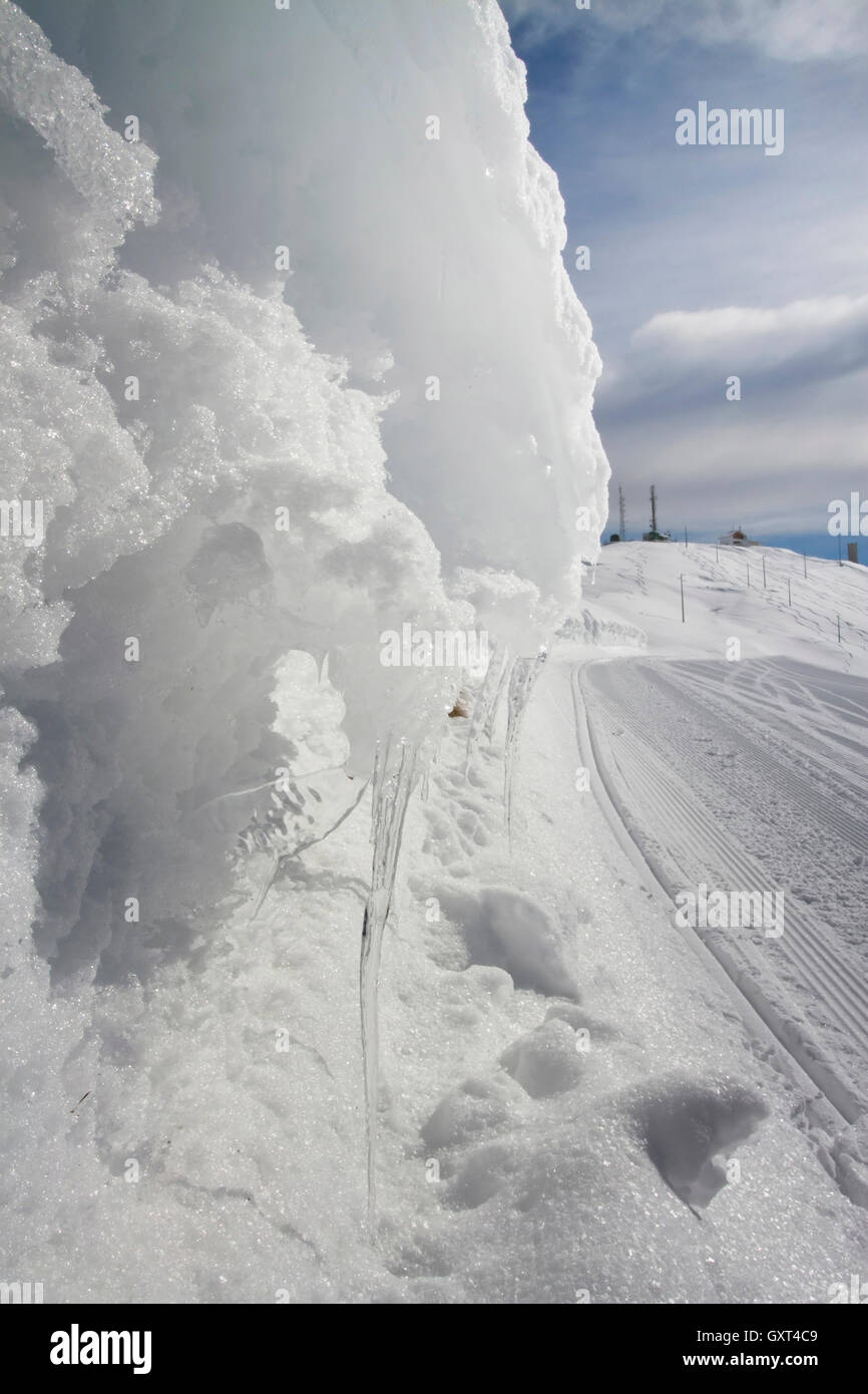 Ice in winter Stock Photo - Alamy