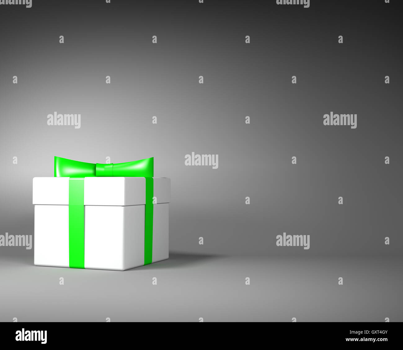 Green ribbon gift decoration hi-res stock photography and images - Alamy