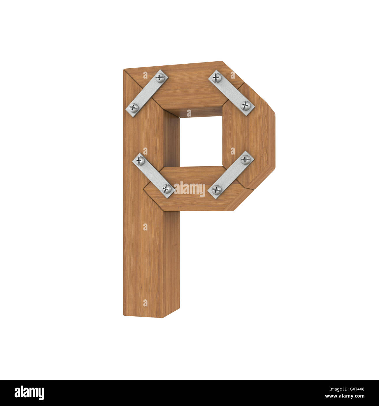 Wooden letter P Stock Photo - Alamy