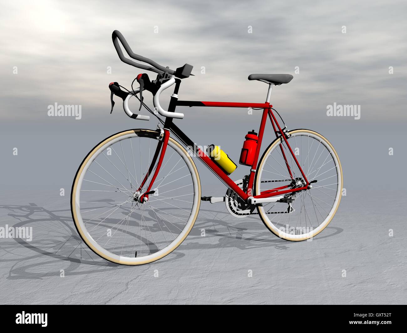 Race bike - 3D render Stock Photo - Alamy