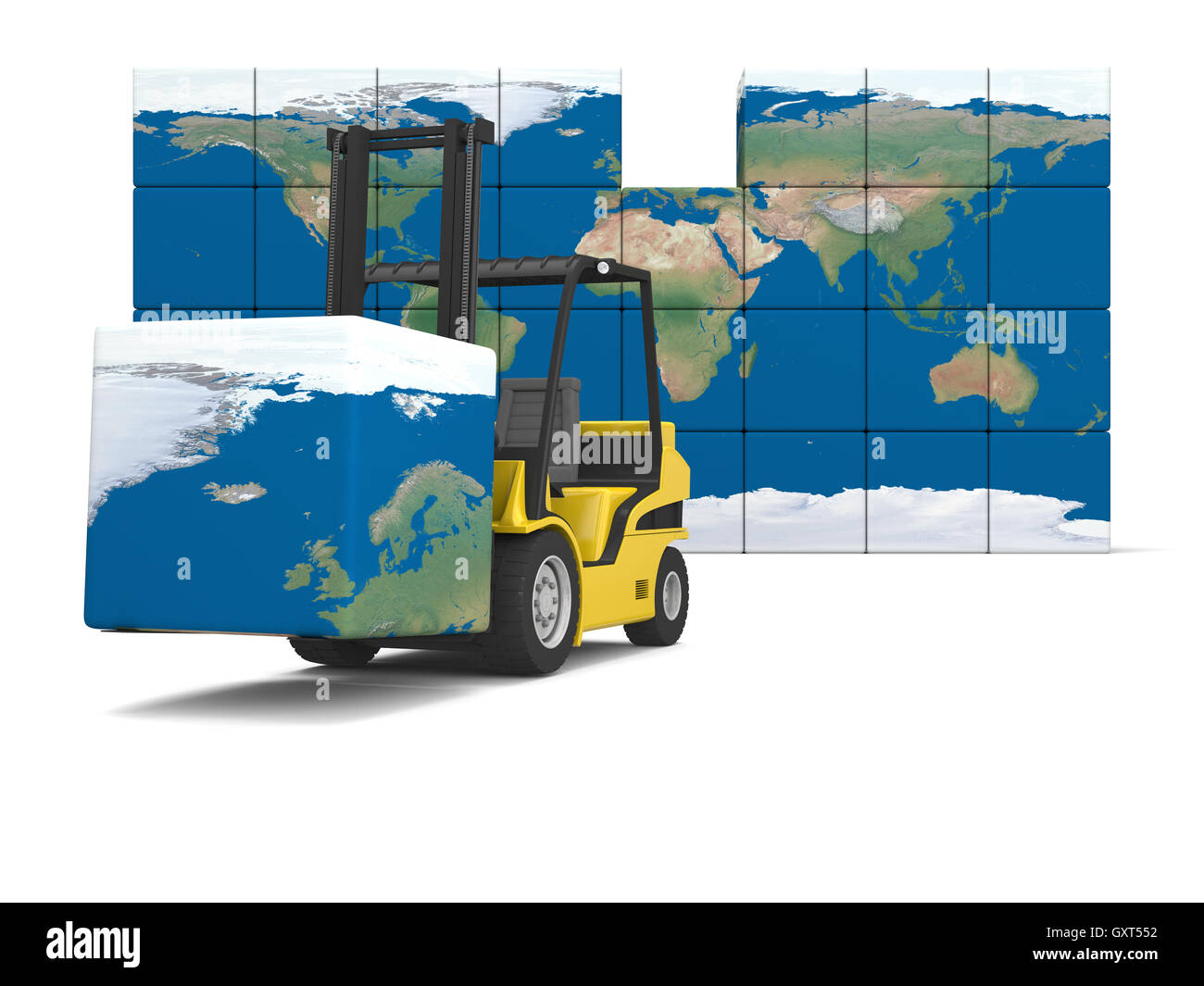 Construction logistics Cut Out Stock Images & Pictures - Alamy
