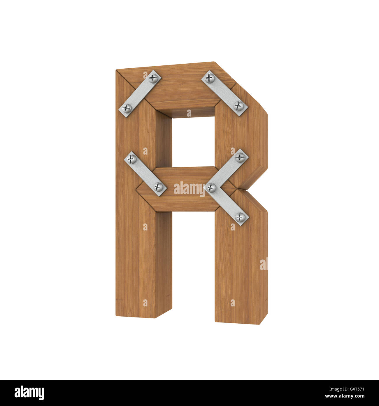 Wooden letter R Stock Photo - Alamy