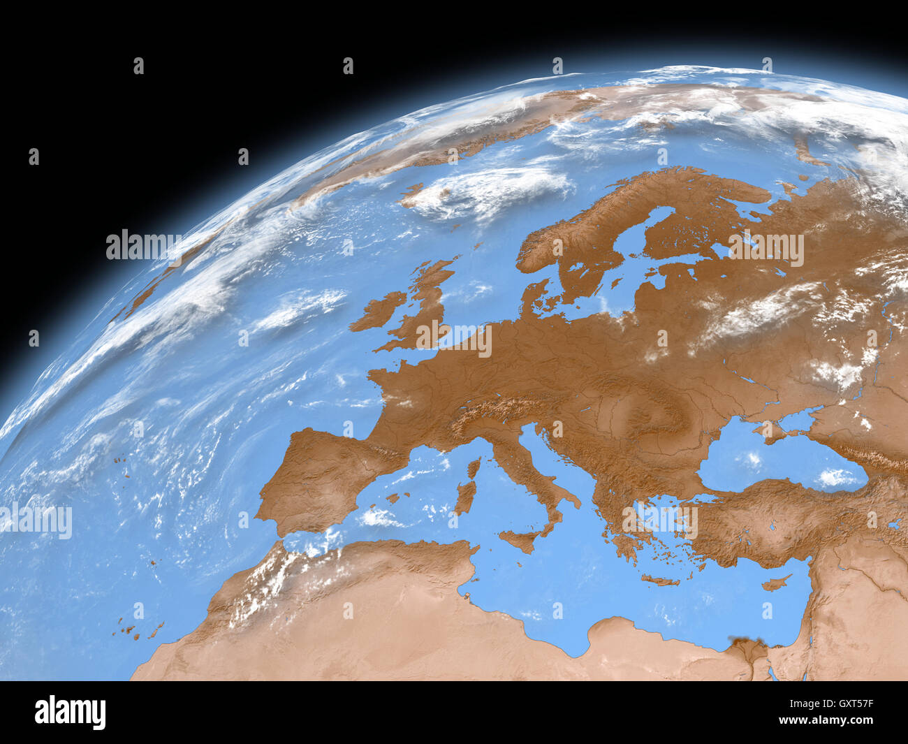Europe on Earth Stock Photo - Alamy