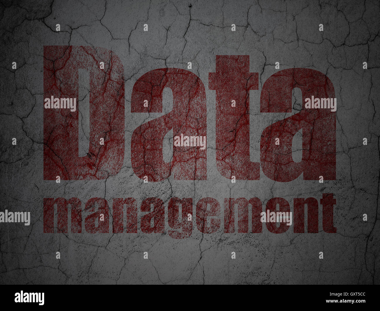 Information concept: Data Management on grunge wall background Stock ...