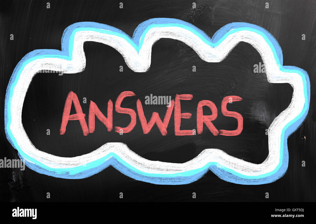 Problem answer concept hi-res stock photography and images - Alamy