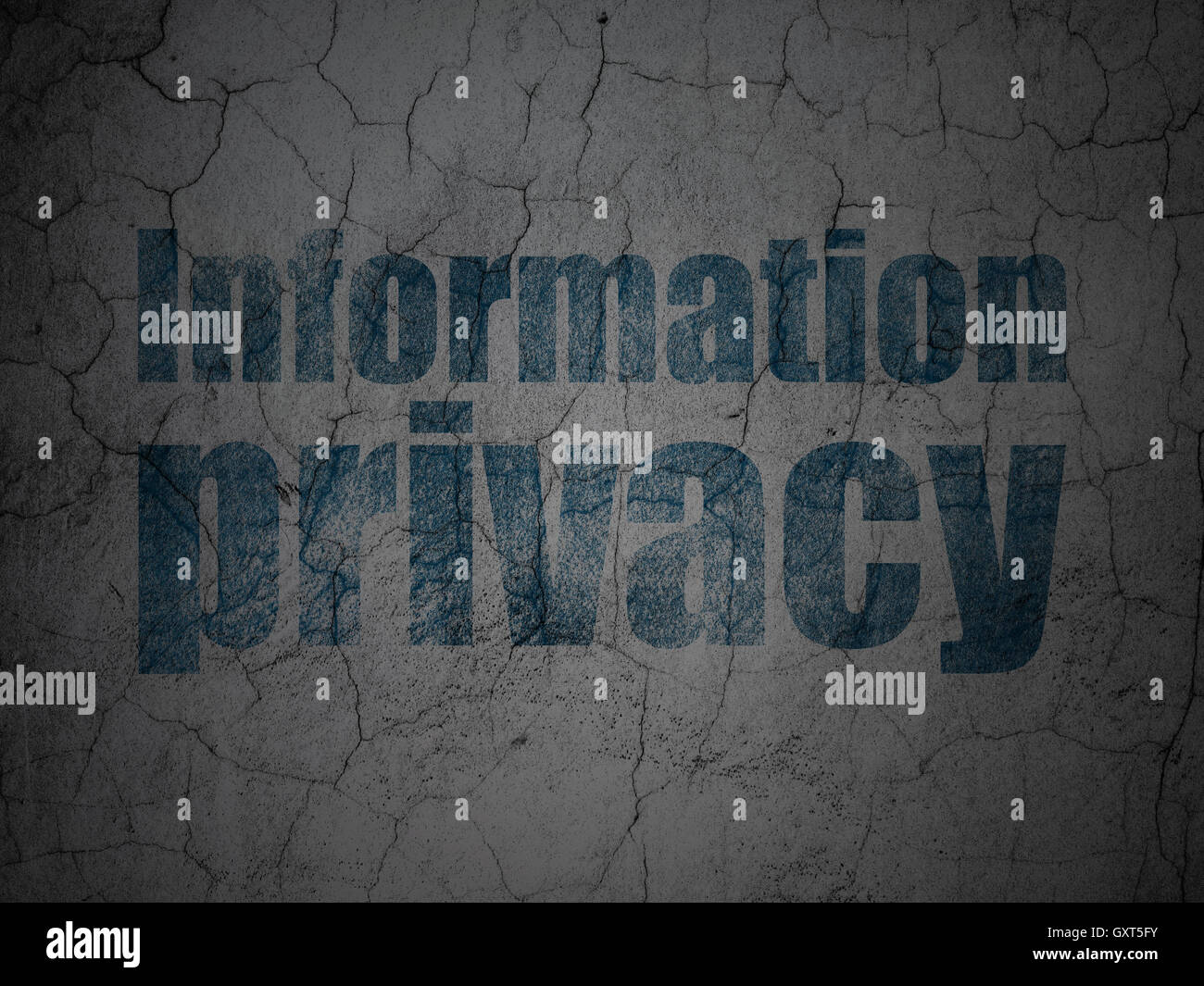Privacy concept: Information Privacy on grunge wall background Stock ...