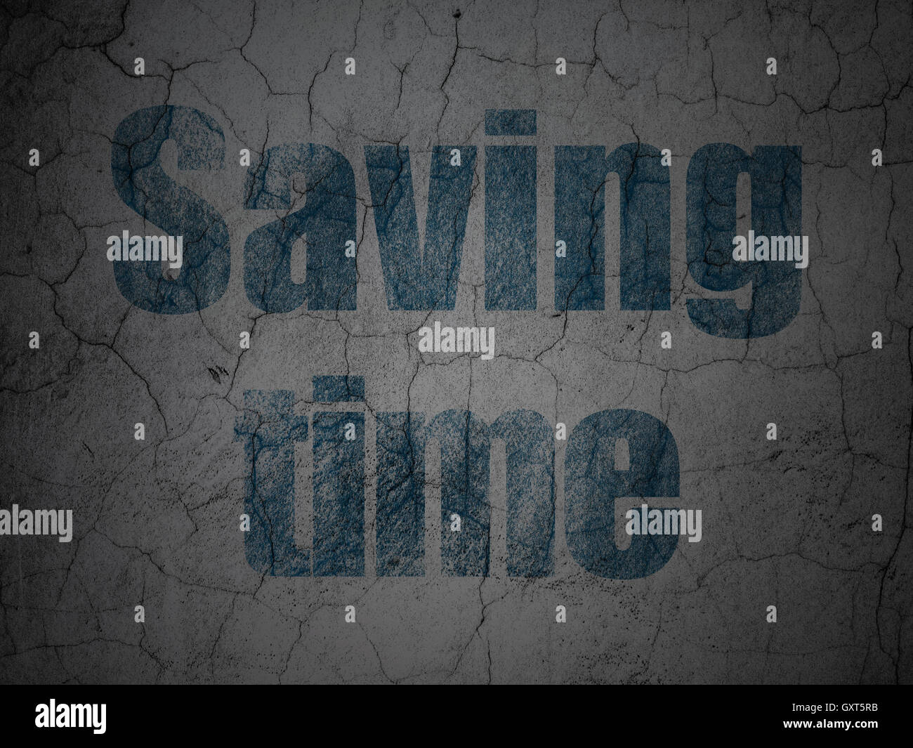 Timeline concept: Saving Time on grunge wall background Stock Photo - Alamy