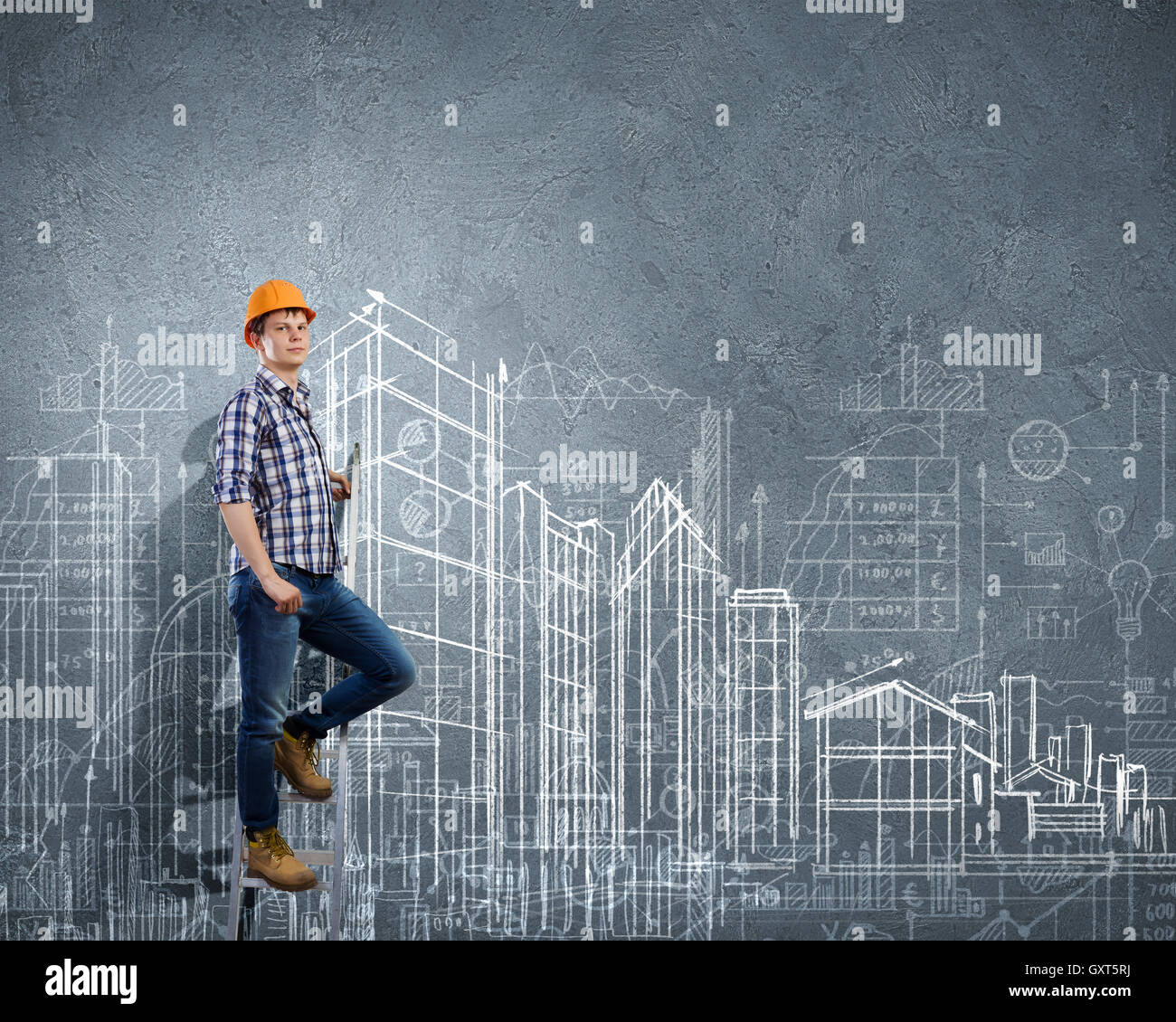 Engineering drawing skyscraper hi-res stock photography and images - Alamy