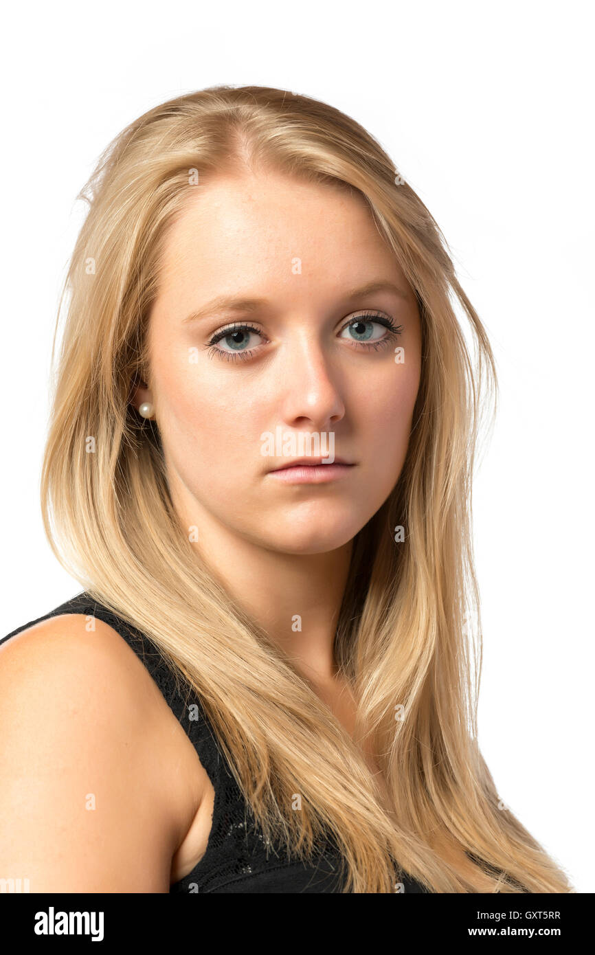 Sad girl isolated hi-res stock photography and images - Alamy