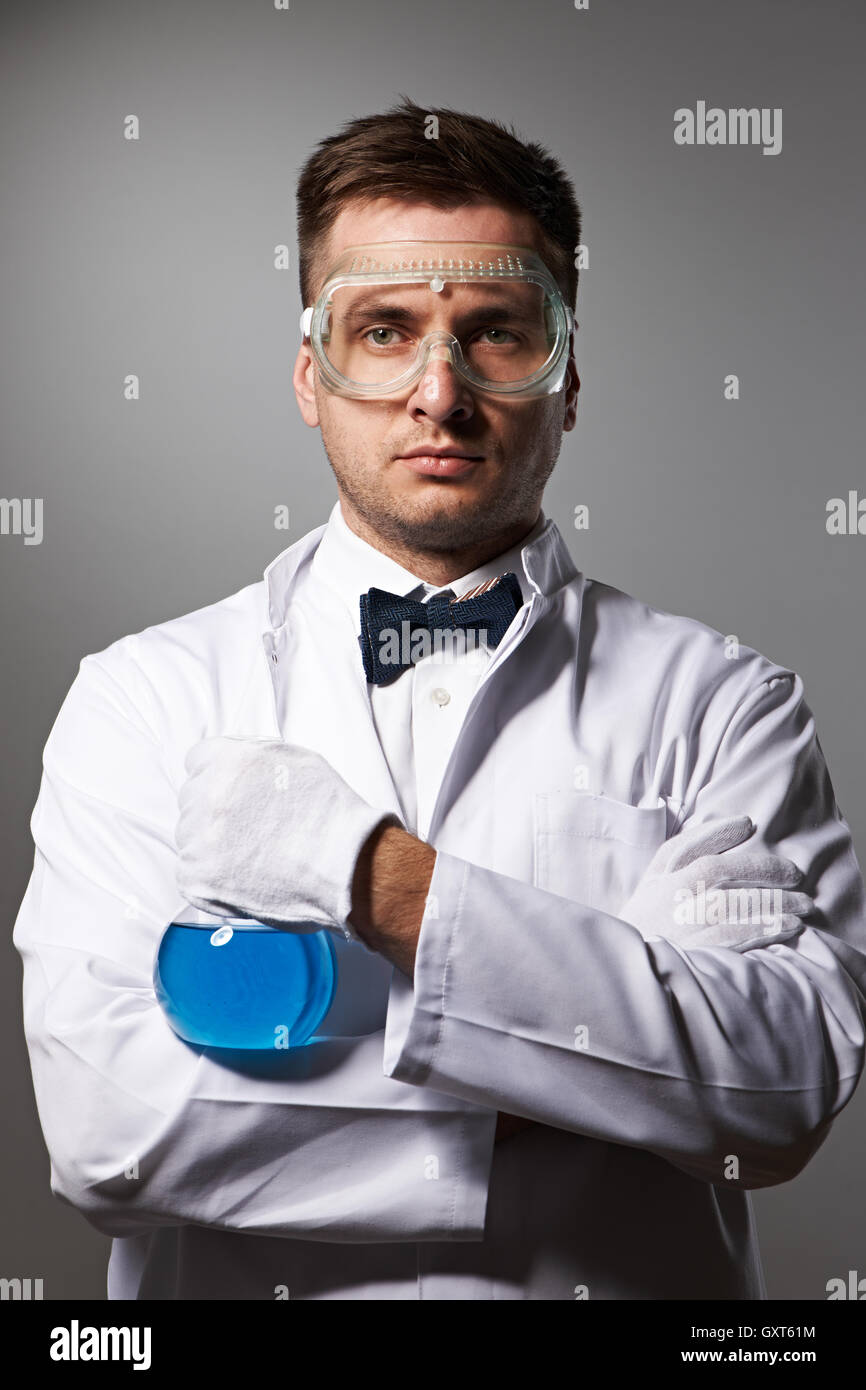 Scientist in glasses Stock Photo - Alamy