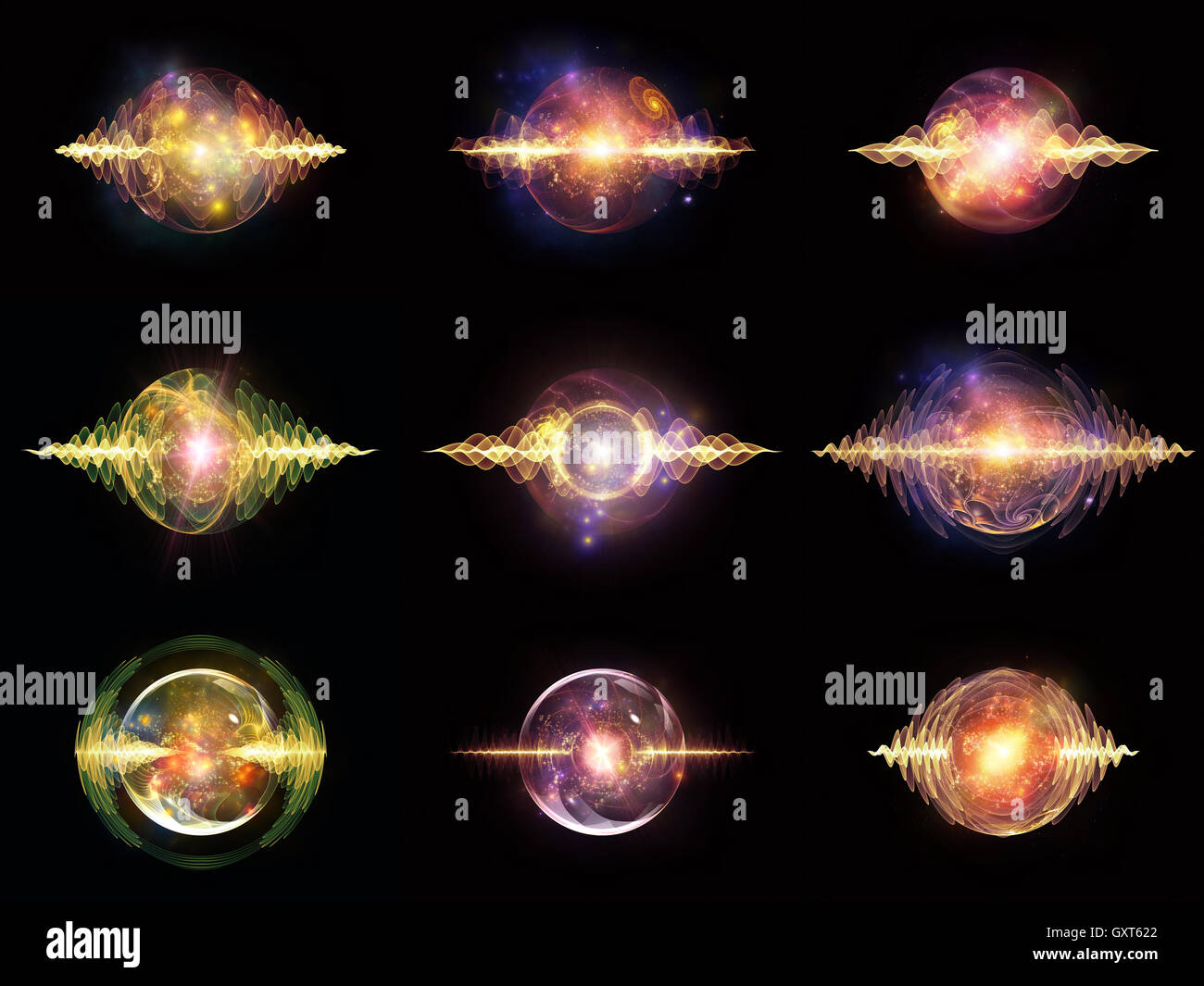 Visualization of Wave Particle Stock Photo - Alamy