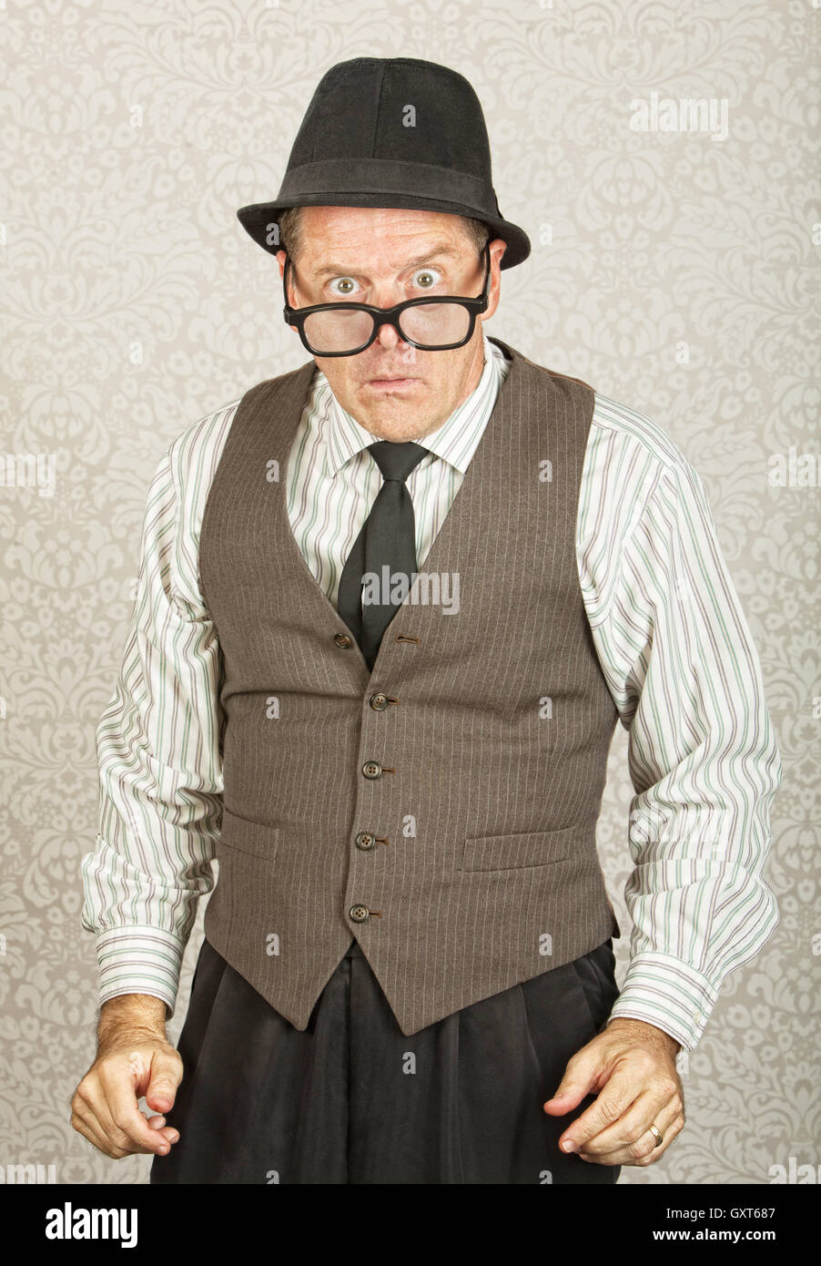 Frustrated man 1950s hi-res stock photography and images - Alamy
