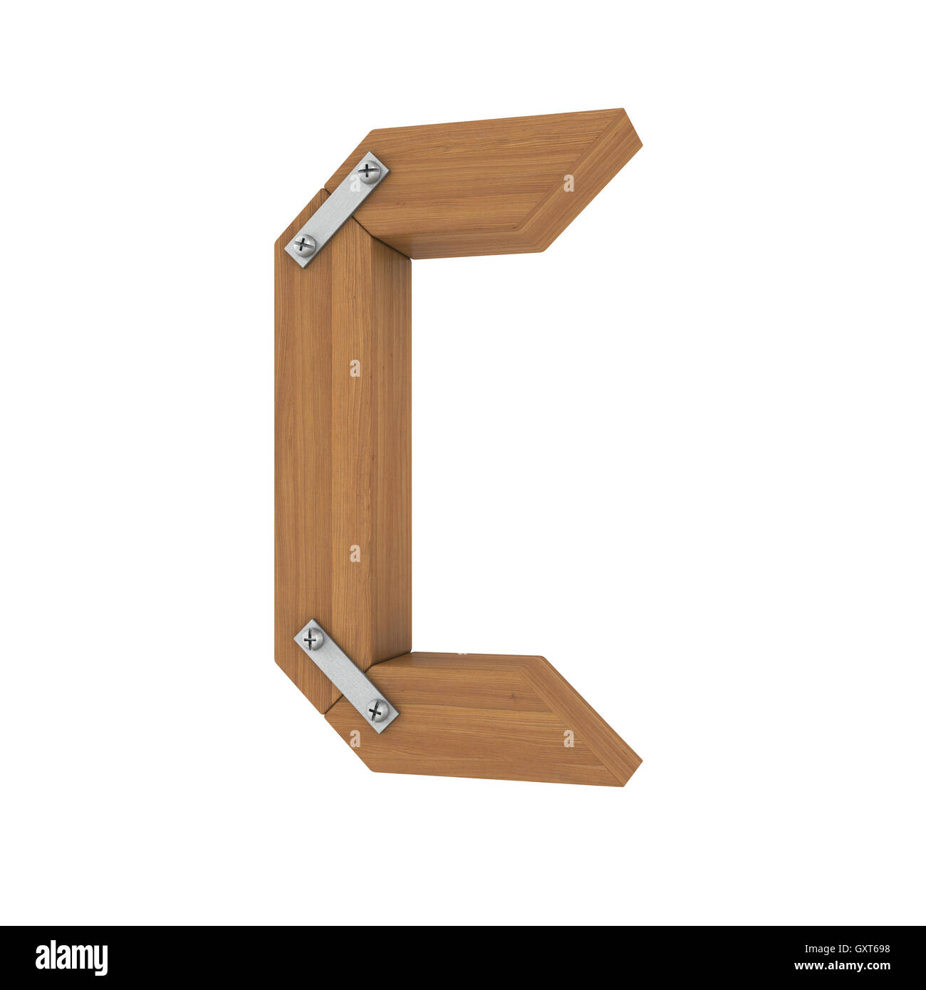 Wooden letter C Stock Photo - Alamy