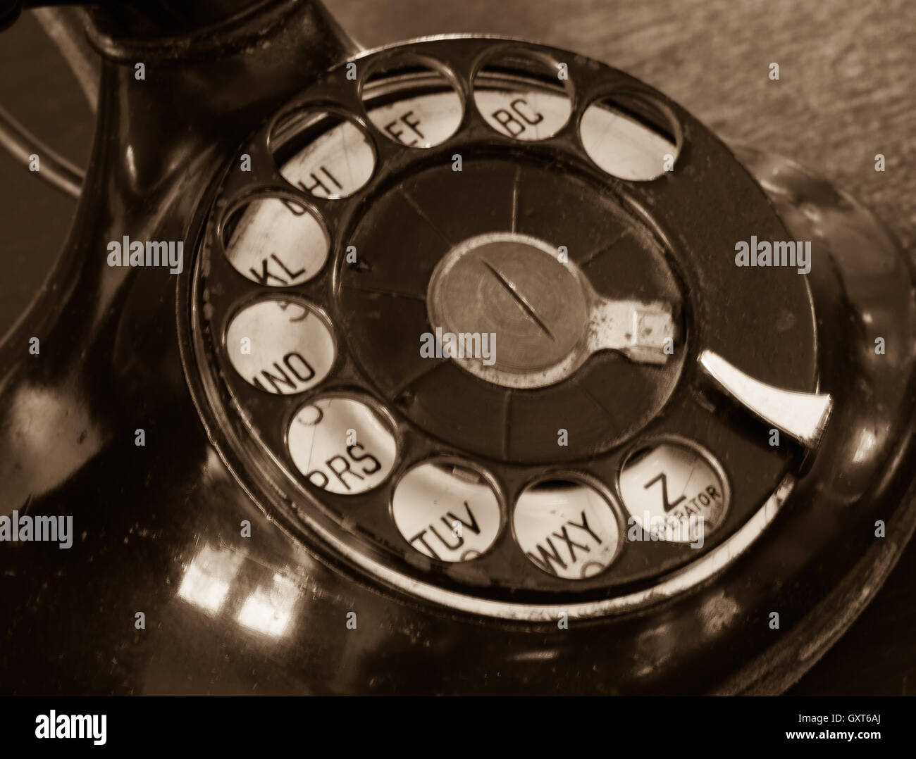 Vintage rotary dial phone from 1930 Stock Photo - Alamy