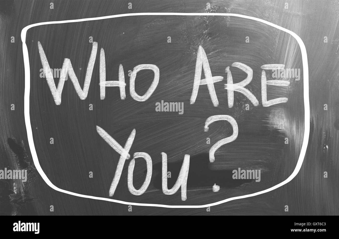 Who Are You Concept Stock Photo - Alamy