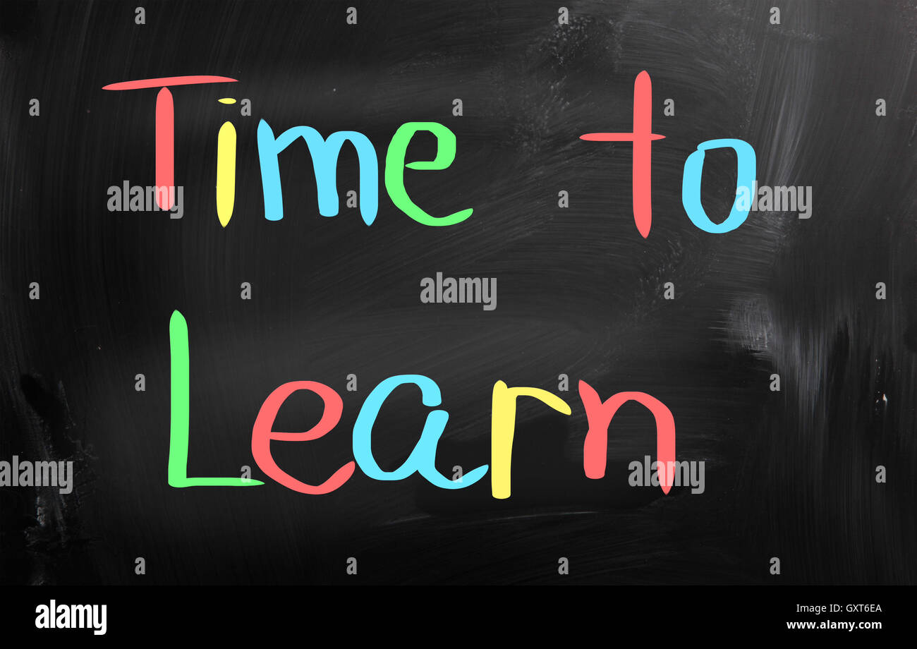Time To Learn Concept Stock Photo - Alamy