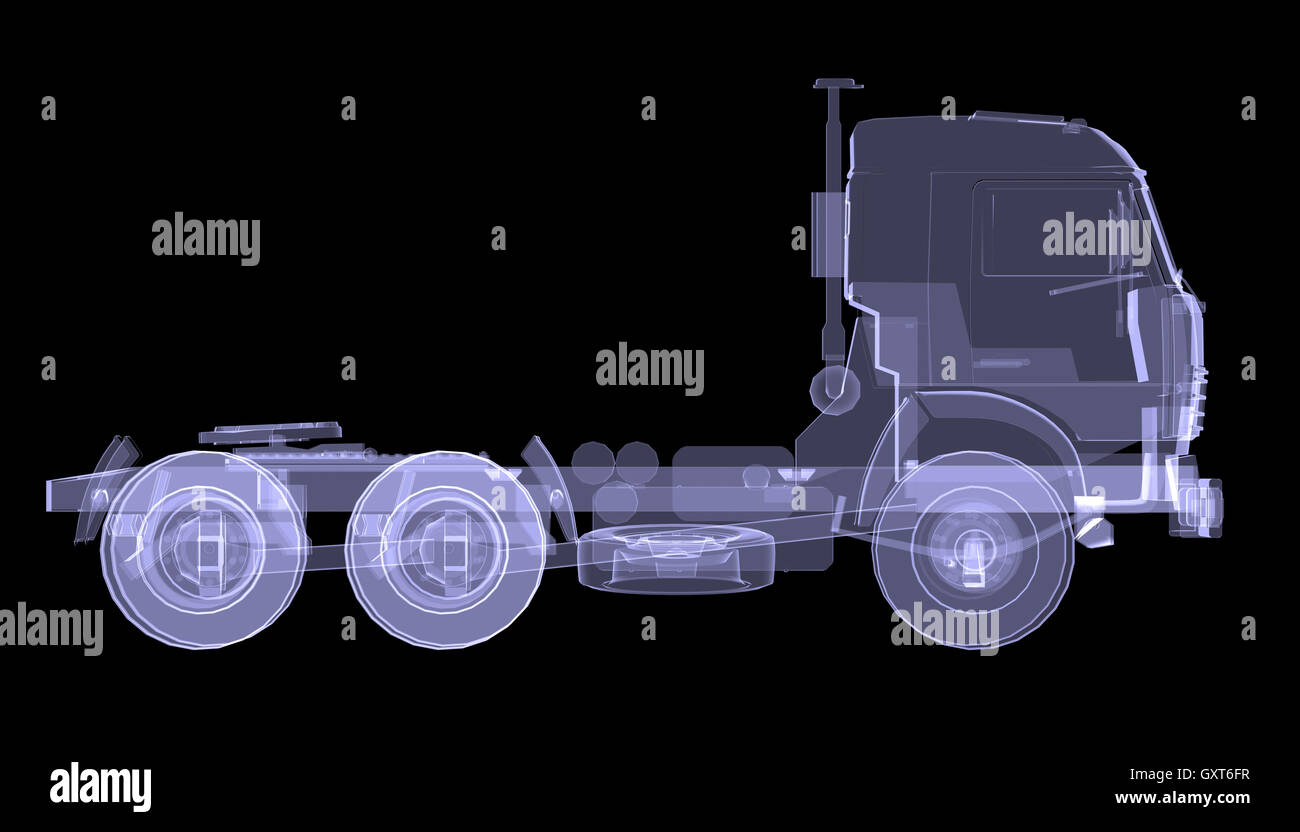 Big truck. X-ray Stock Photo - Alamy