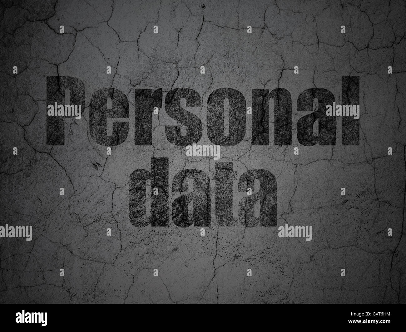 Data concept: Personal Data on grunge wall background Stock Photo - Alamy