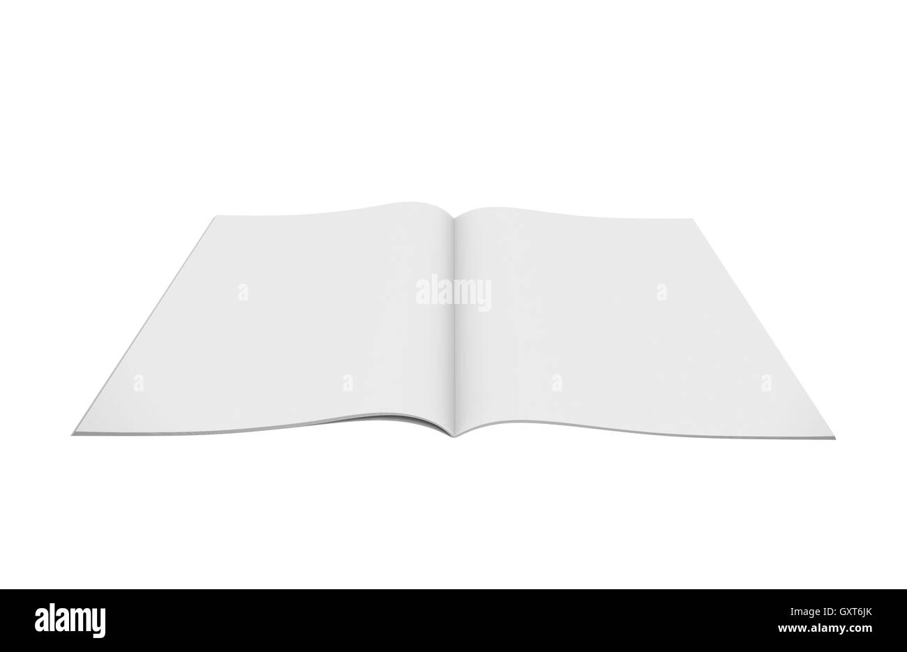 Open white book Stock Photo - Alamy