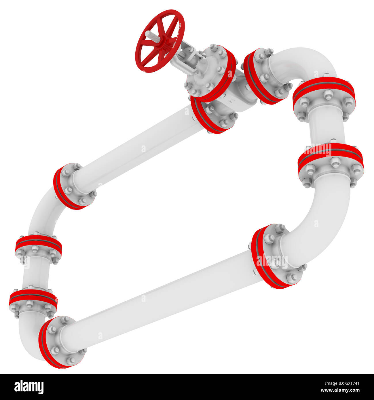 Banner of pipes and valves Stock Photo - Alamy