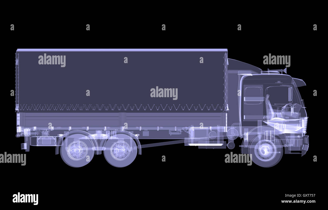 Big truck. X-ray Stock Photo - Alamy