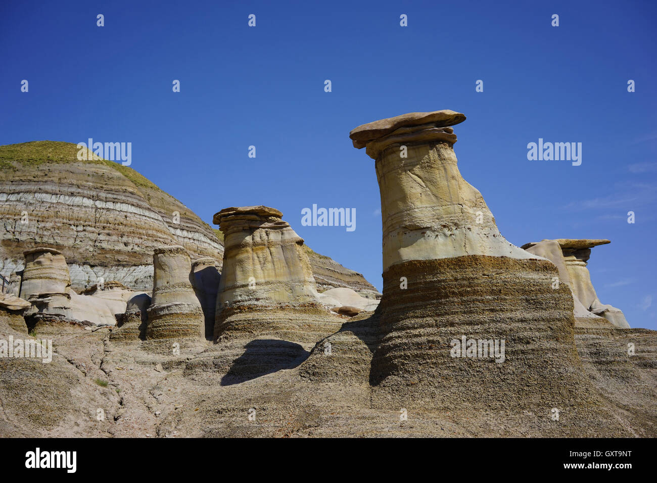 Hoodoos in the Alberta Badlands Stock Photo - Alamy