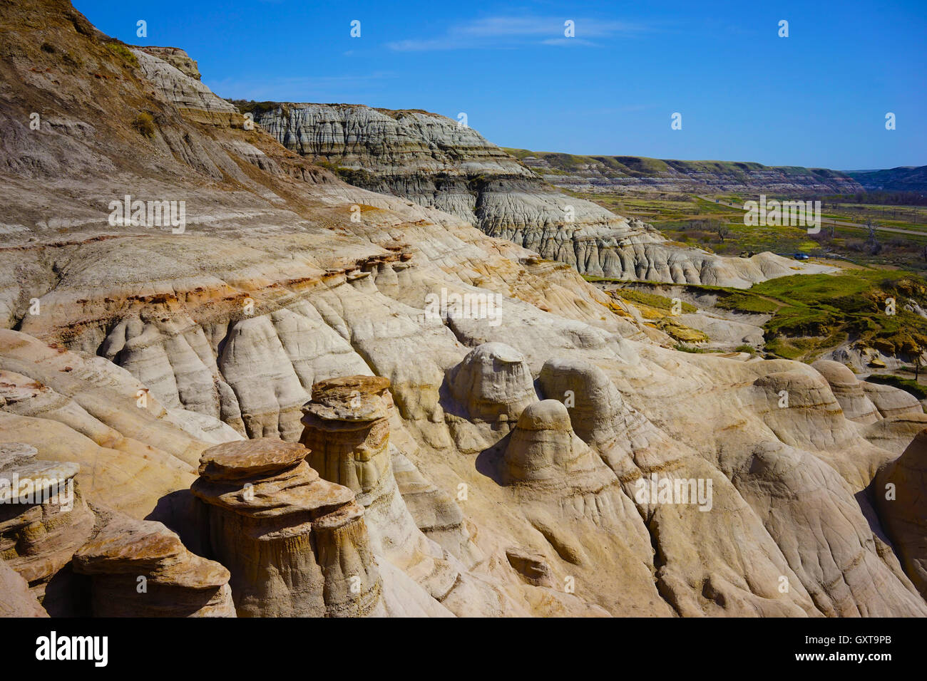Hoodoos in the Alberta Badlands Stock Photo - Alamy