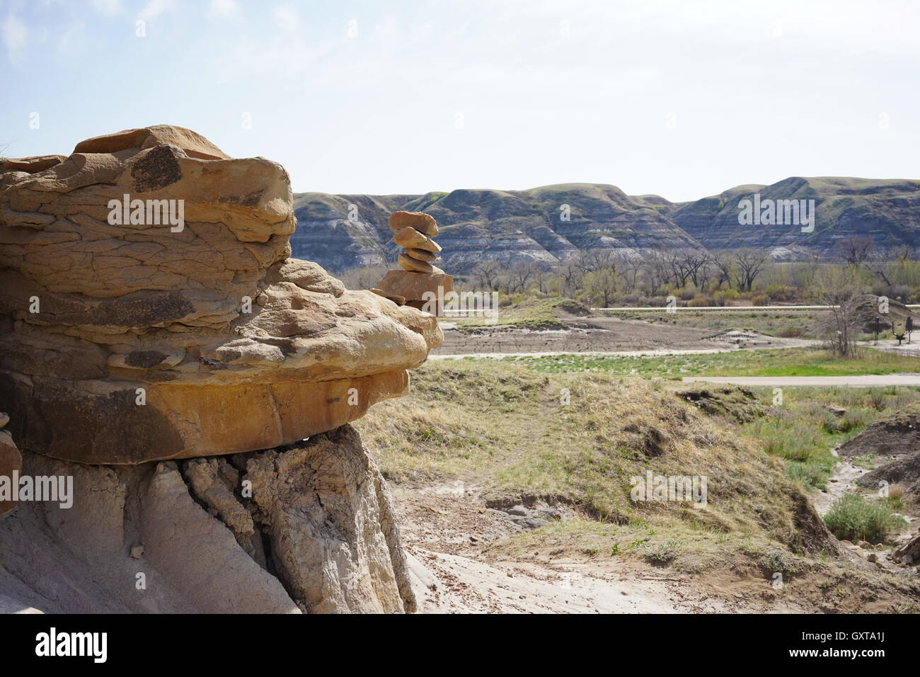 Balancing rock badlands national park hi-res stock photography and ...