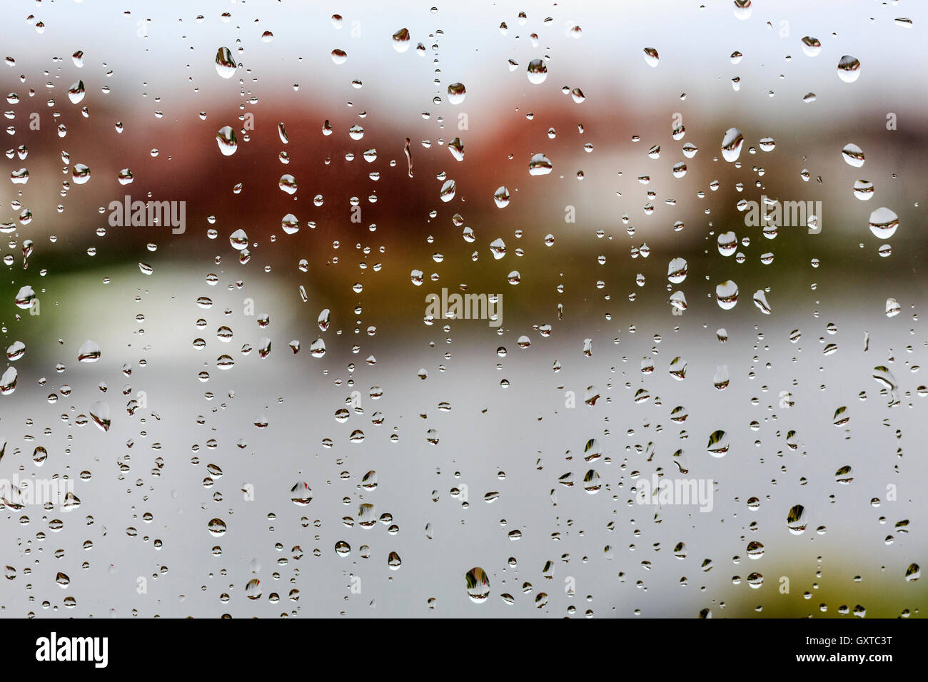 Raindrops on a Glass Window Stock Photo - Alamy