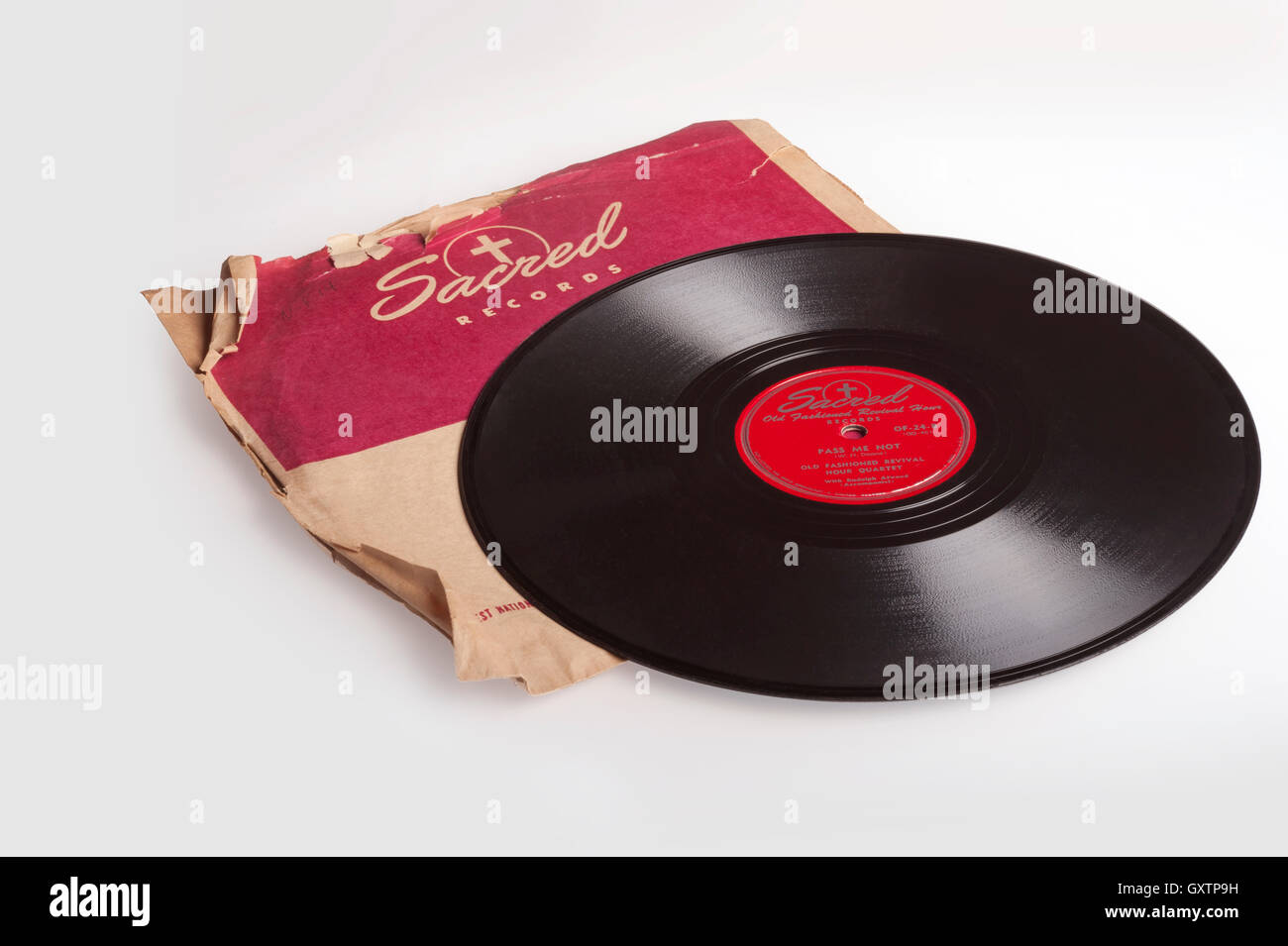 Sacred Old Fashioned Revival Hour 78 rpm record Stock Photo - Alamy