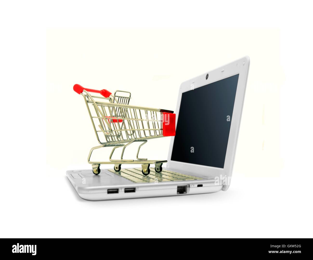 Laptop customer cart hi-res stock photography and images - Alamy