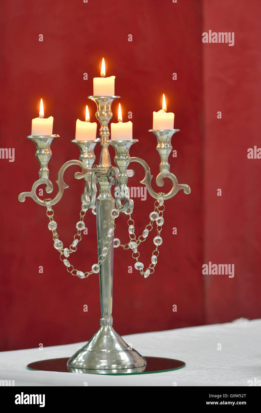 Candlestick old style candle hi-res stock photography and images - Alamy