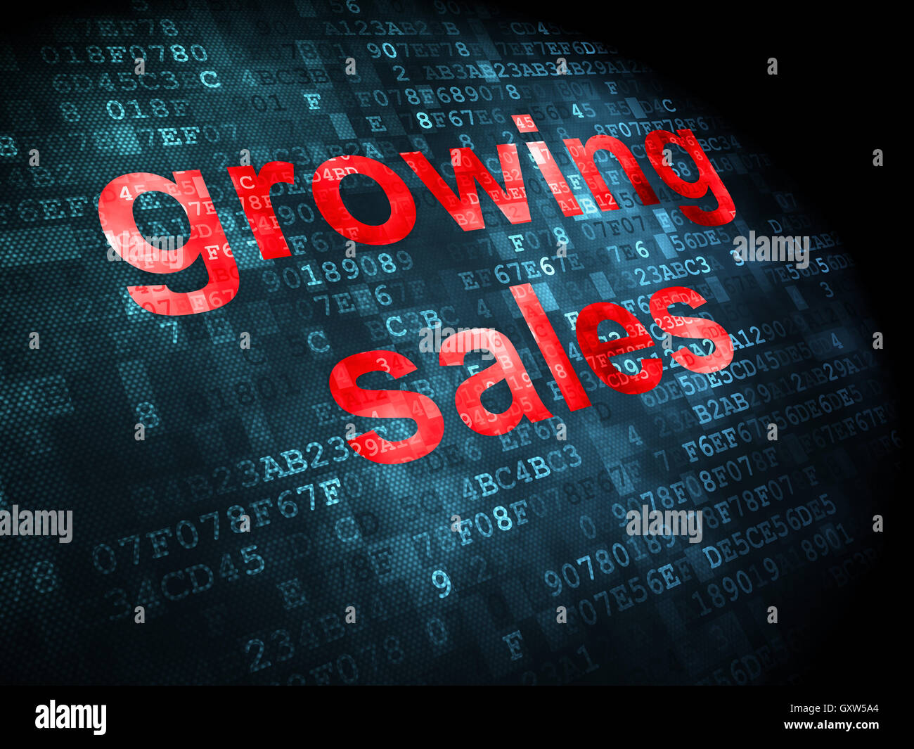 Business concept: Growing Sales on digital background Stock Photo - Alamy