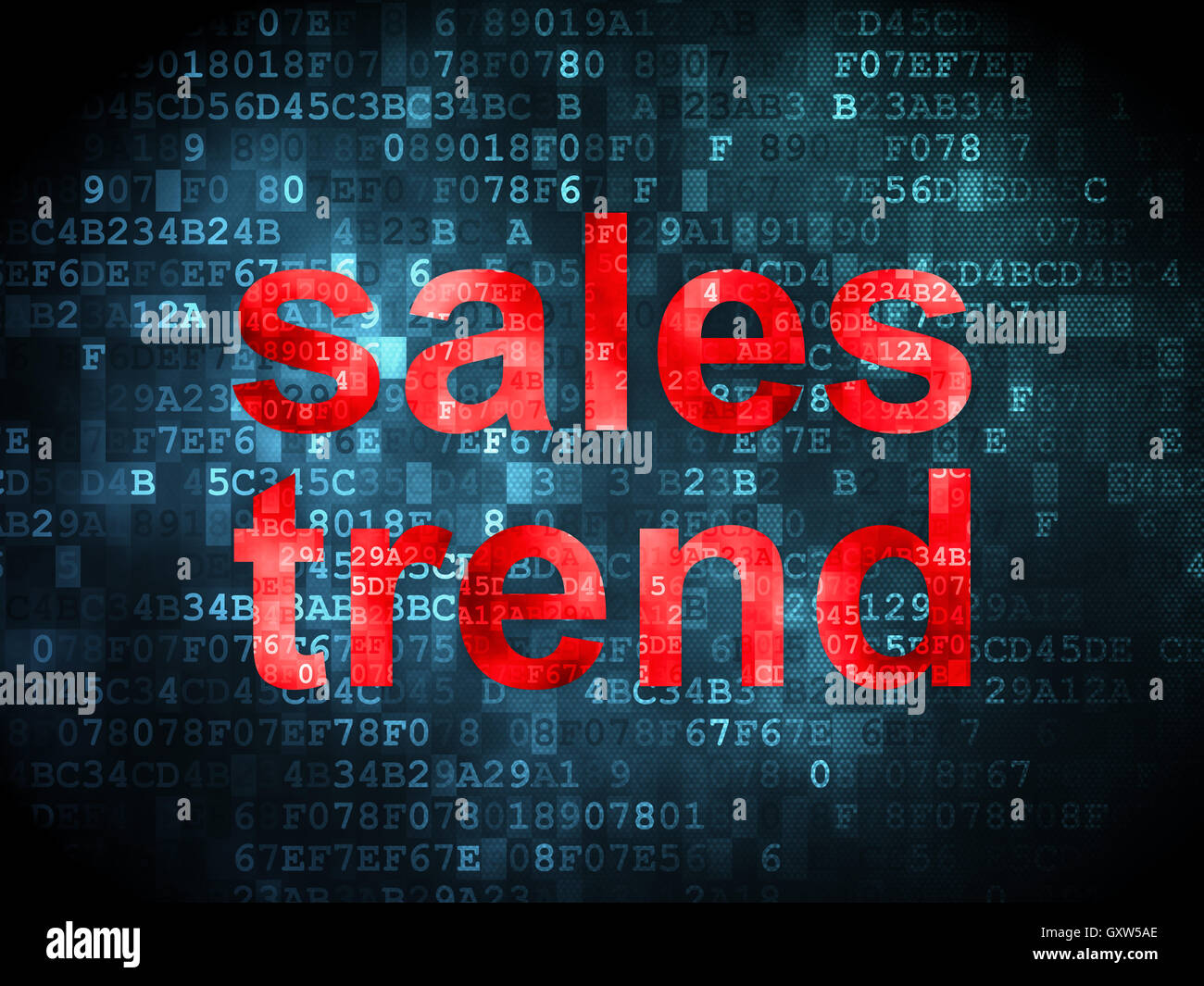 Marketing concept: Sales Trend on digital background Stock Photo - Alamy