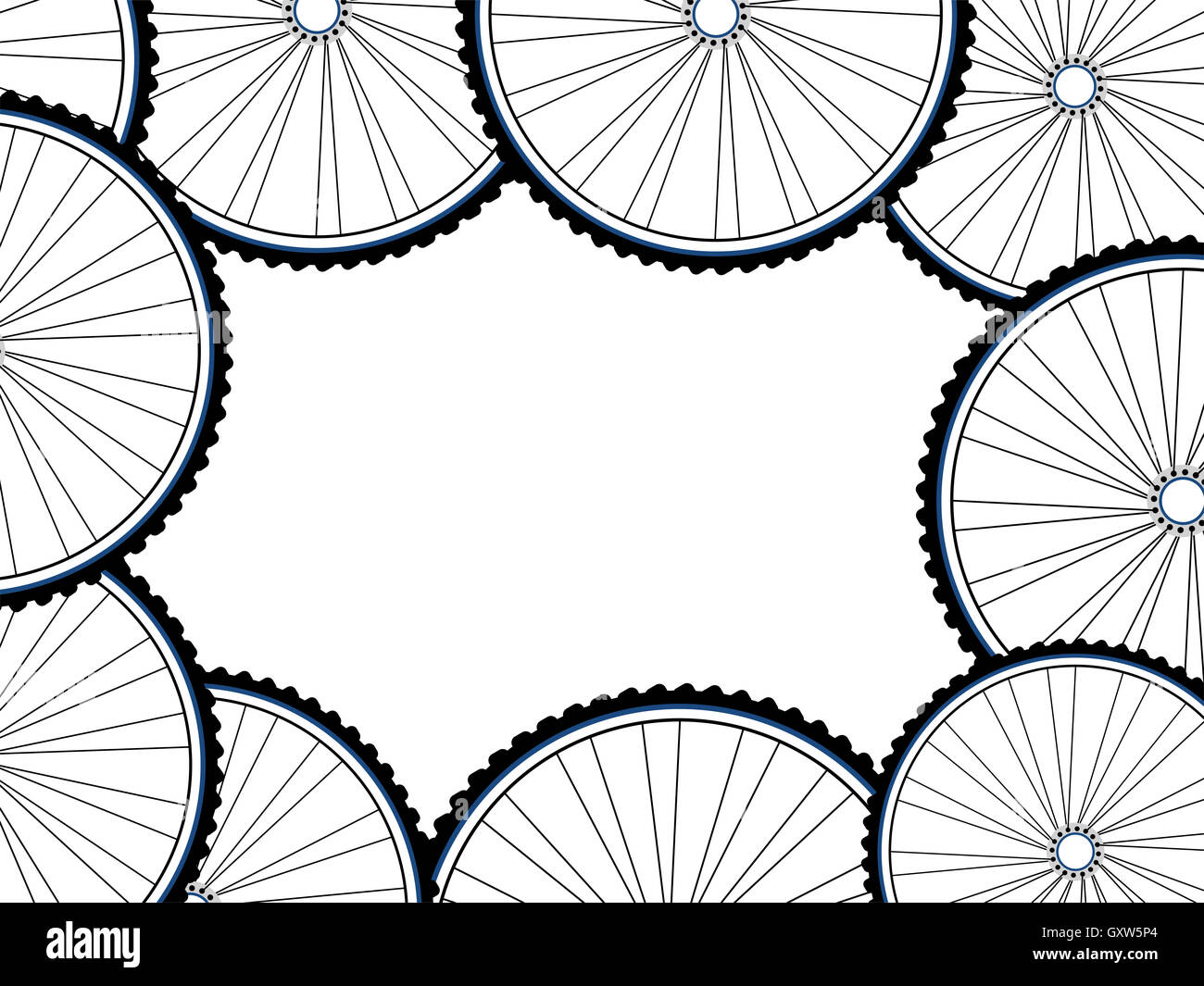 Bicycle wheels background, wheel set isolated on white Stock Photo - Alamy