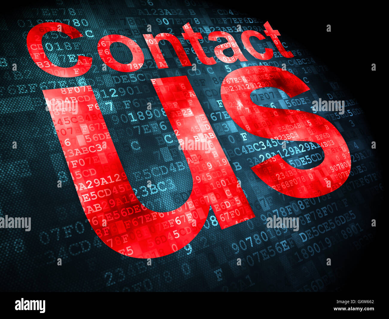 Advertising concept: Contact Us on digital background Stock Photo - Alamy